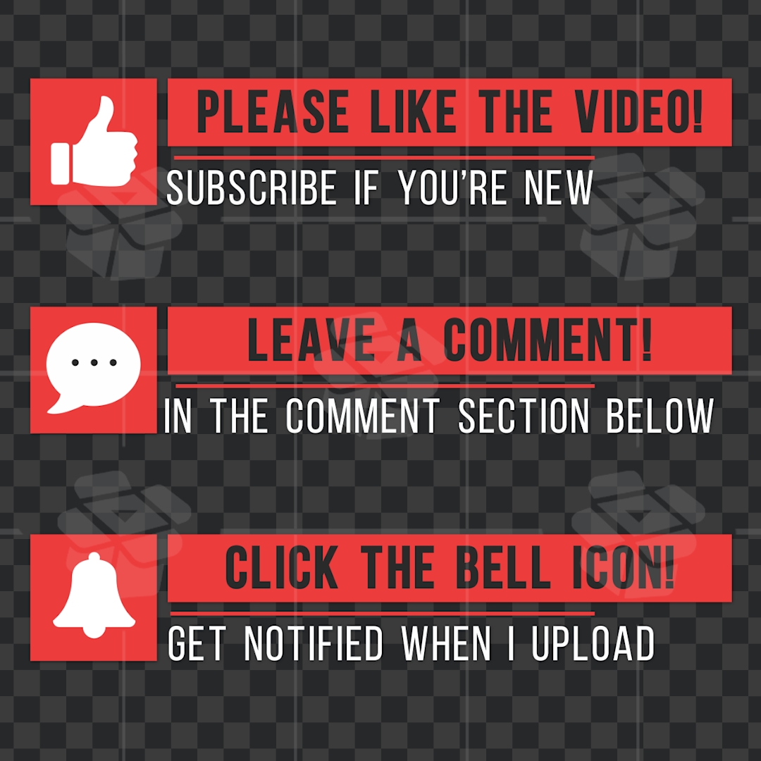 Like, Comment, Notification Animation Bundle – CreatorSet