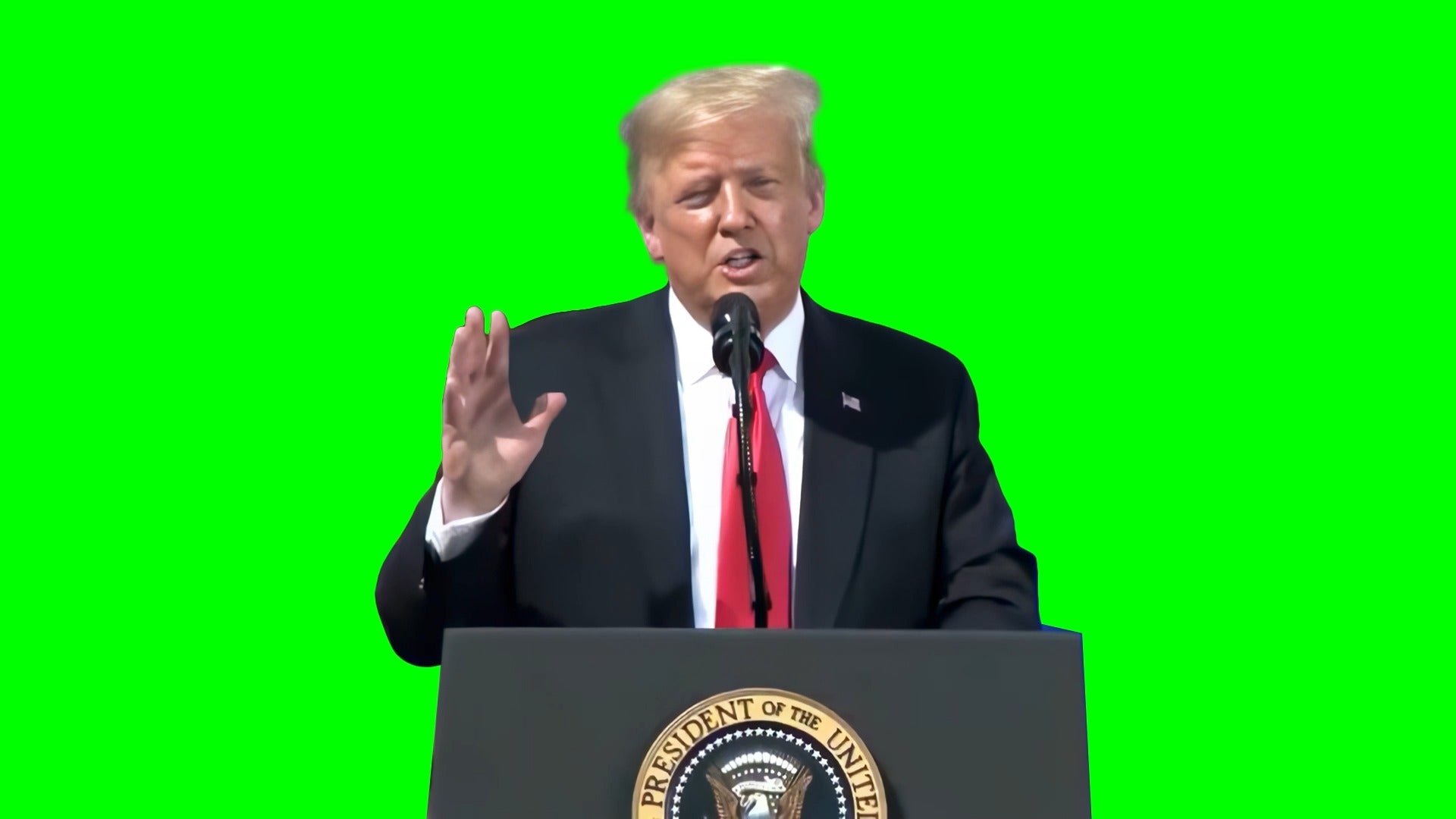 Donald Trump saying "There is no budget when it comes to our military ...