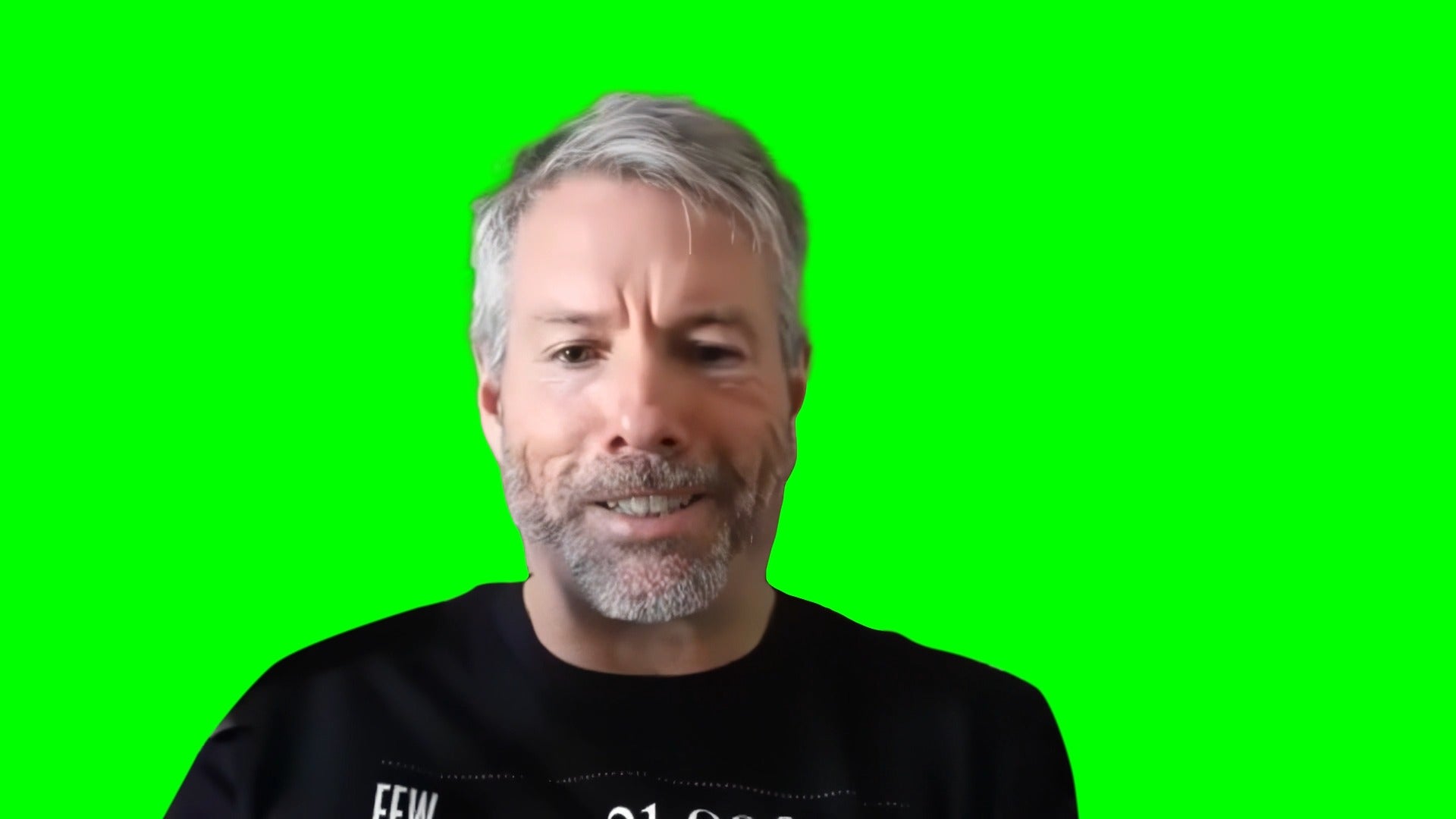 Michael Saylor saying "THERE IS NO SECOND BEST!" Bitcoin meme (Green S ...