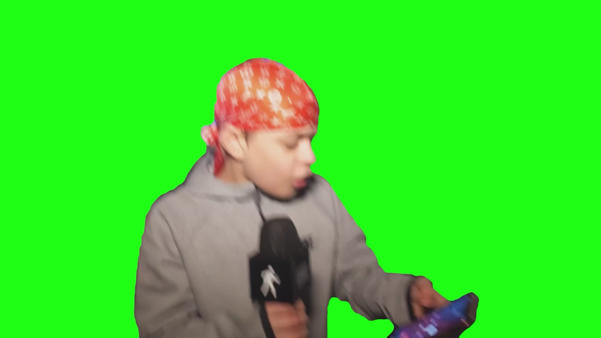 Lil Agz saying "WE OUTSIDE!" meme (Green Screen) – CreatorSet