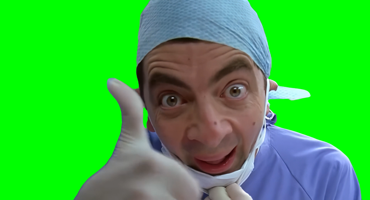 Mr Bean Doctor Thumbs UP (Green Screen) – CreatorSet