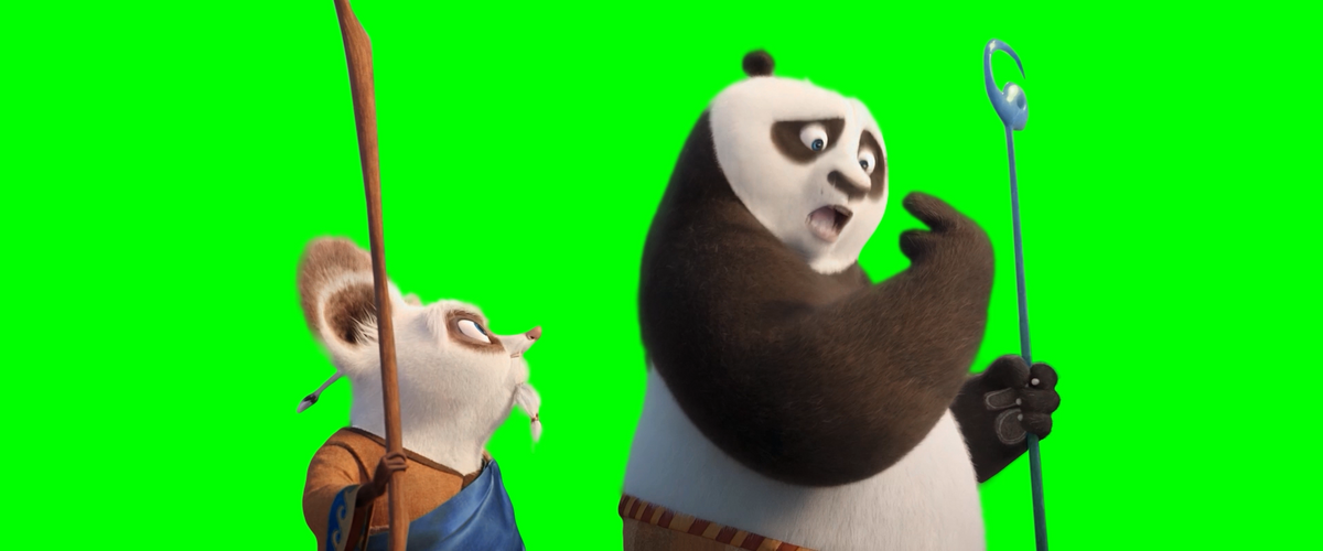 Po saying "The Dragon Warrior! IT’S ME!" meme - Kung Fu Panda 4 (Green ...