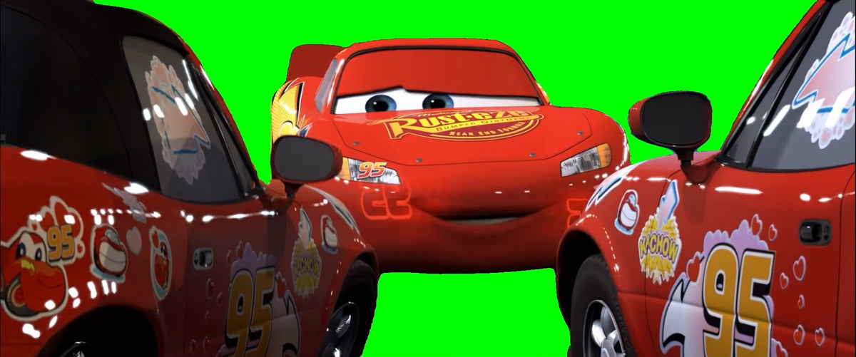 Lightning McQueen Gets Flashed meme - Cars movie (Green Screen ...