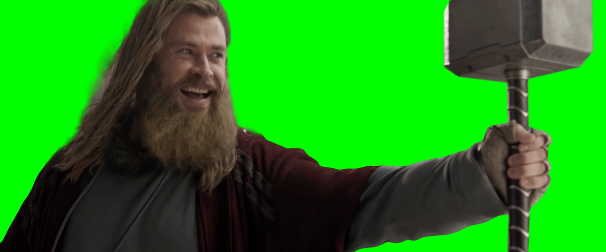 Thor saying "I'm still worthy!" - Avengers: Endgame (Green Screen ...