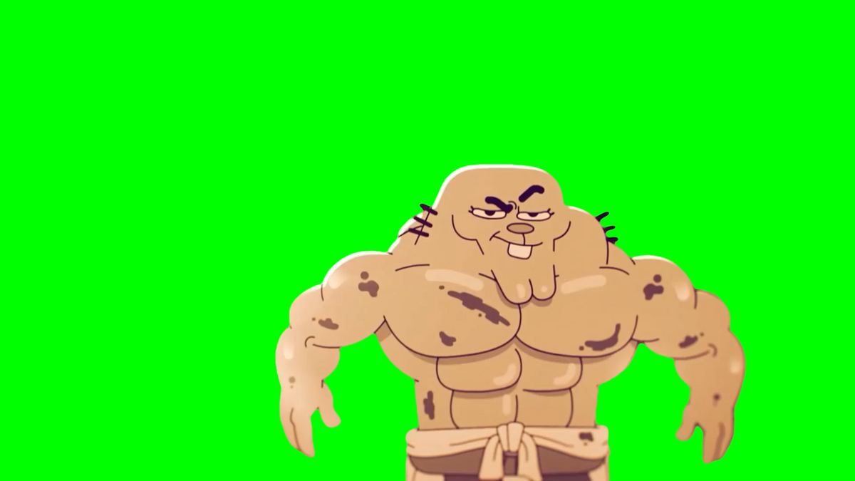 Muscular Richard Watterson walking - The Amazing World of Gumball (Gre ...