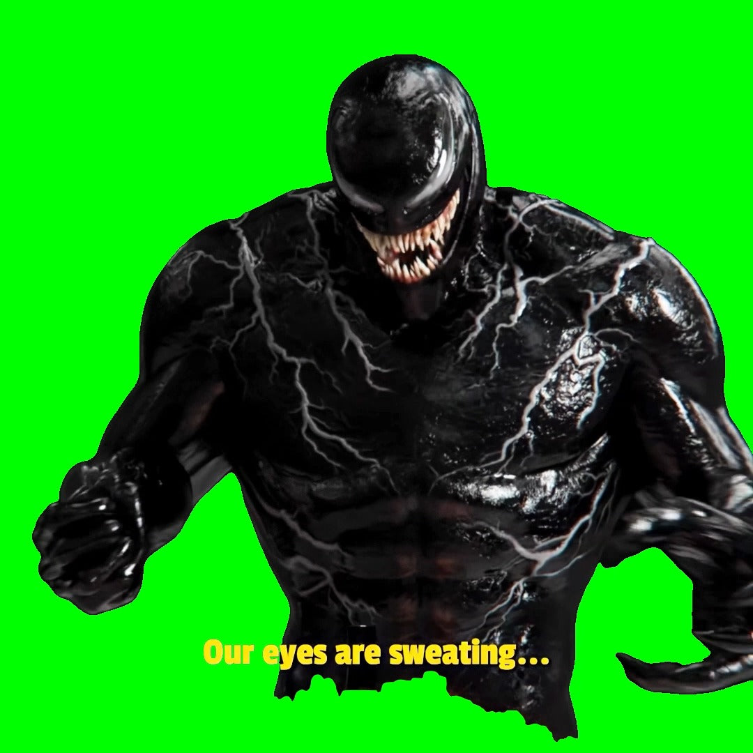 Venom drinking Milk on Hot Ones meme - Venom: The Last Dance (Green Sc ...