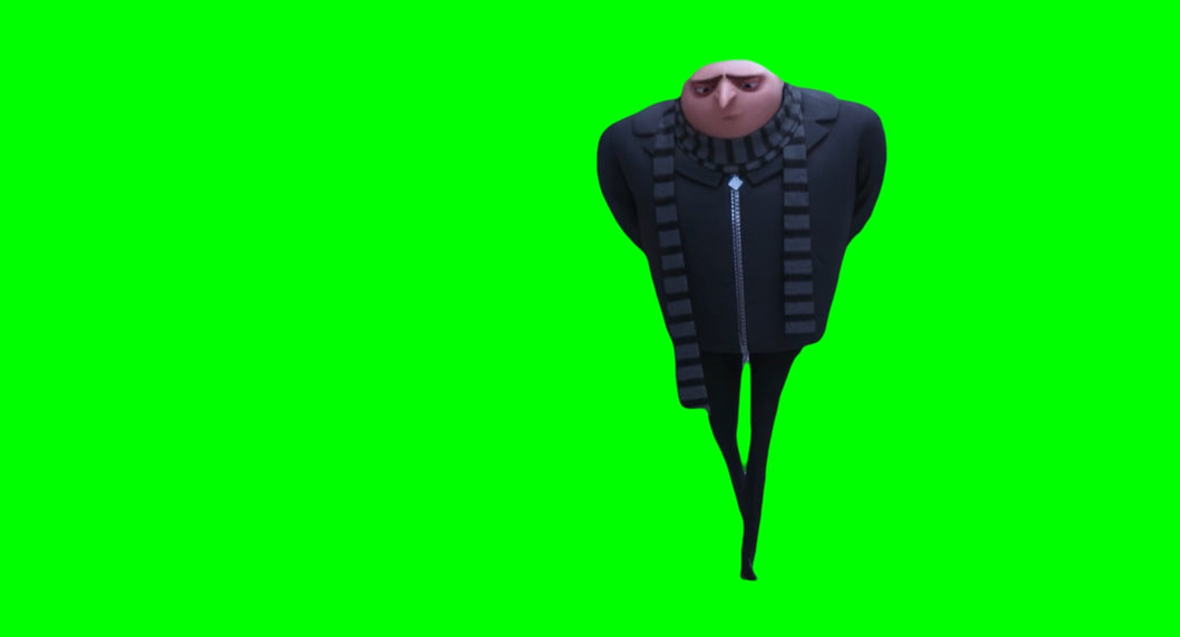 Gru Walking While Sad meme - Despicable Me 2 (Green Screen) – CreatorSet