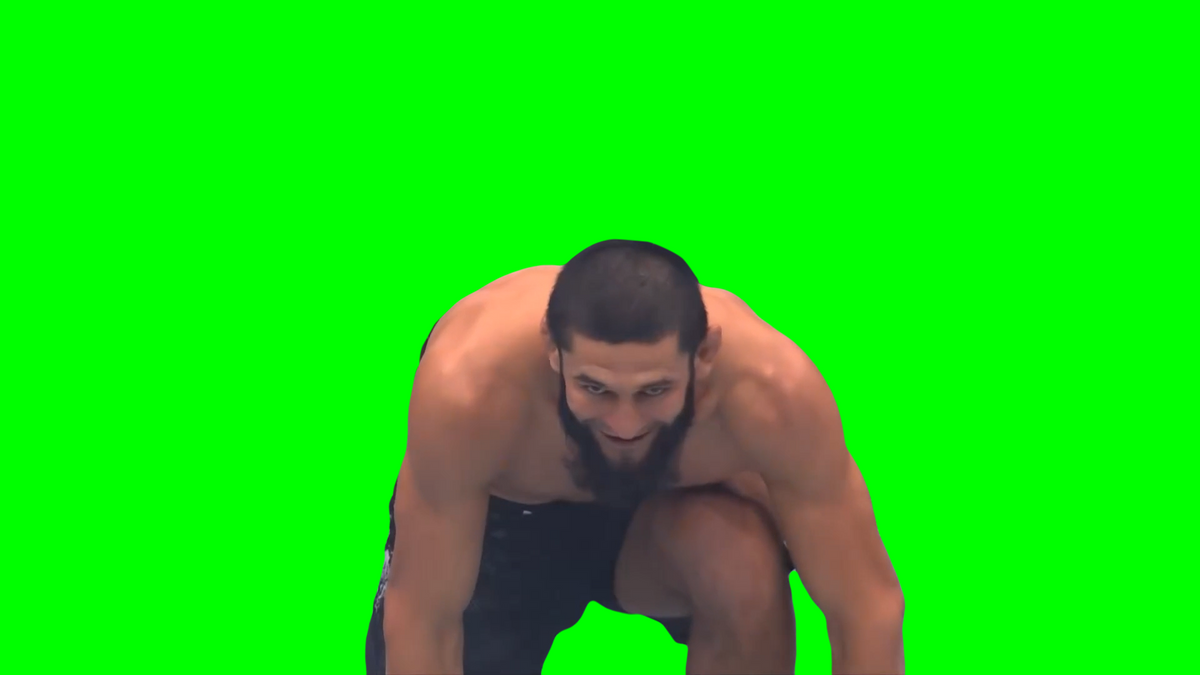 Khamzat Chimaev Stare meme - UFC (Green Screen) – CreatorSet
