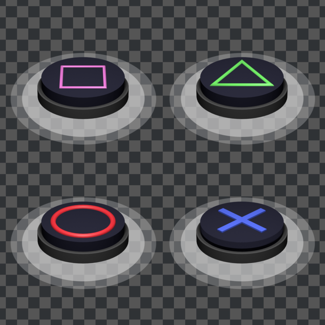 PlayStation Controller Button Press Animation – CreatorSet