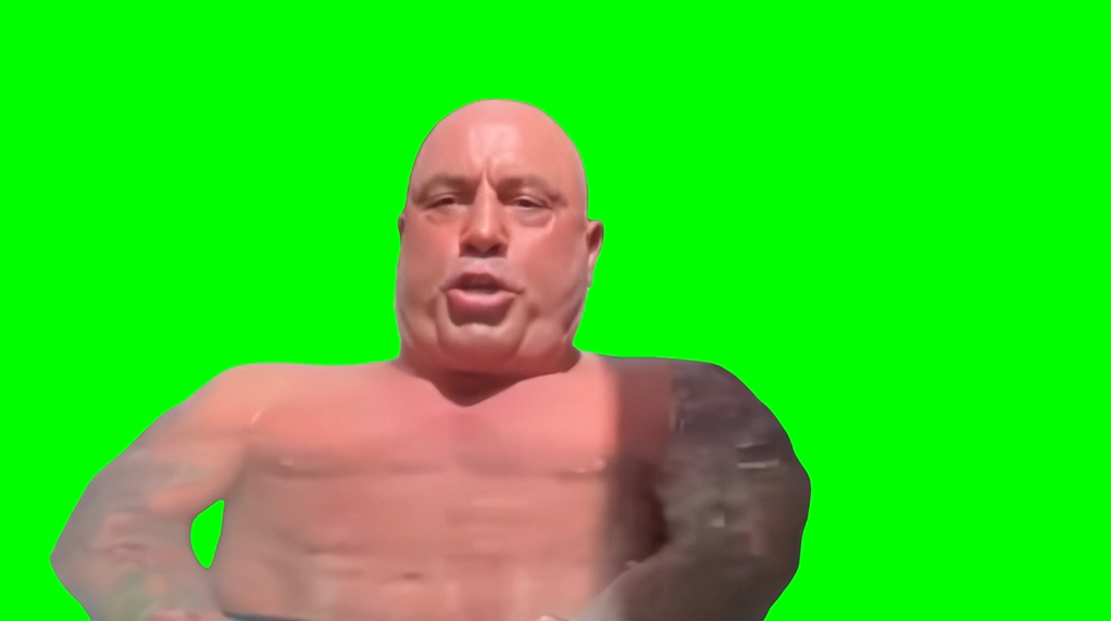 Joe Rogan freezing in an ice bath tub (Green Screen) – CreatorSet