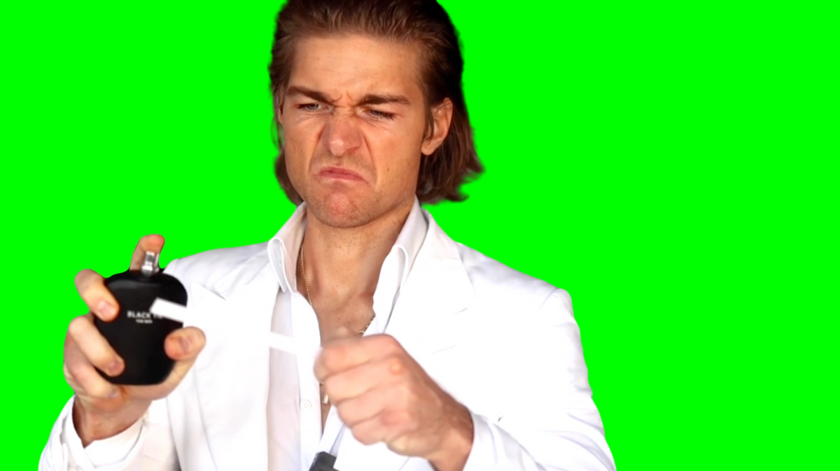 Jeremy Fragrance screaming "POWER!" meme (Green Screen) – CreatorSet