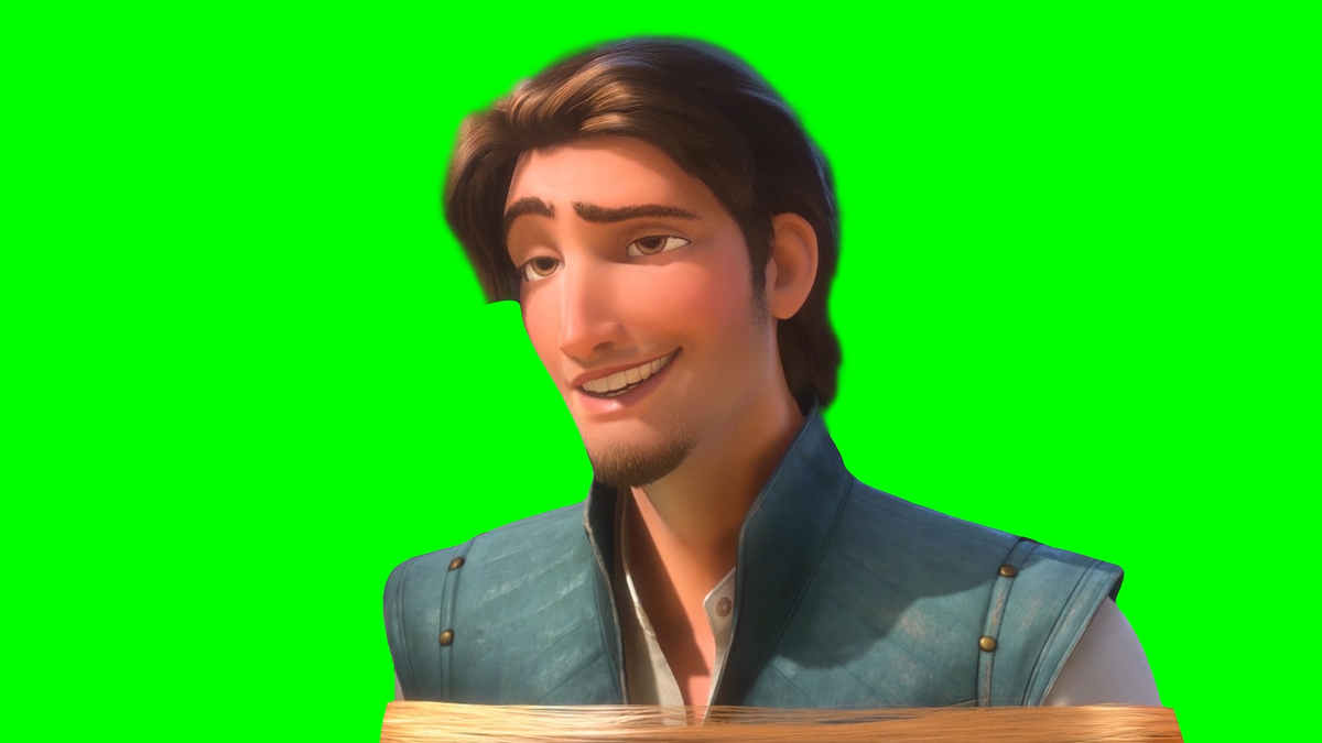 Flynn Rider saying "Hi" Rizz meme - Tangle Disney movie (Green Screen ...