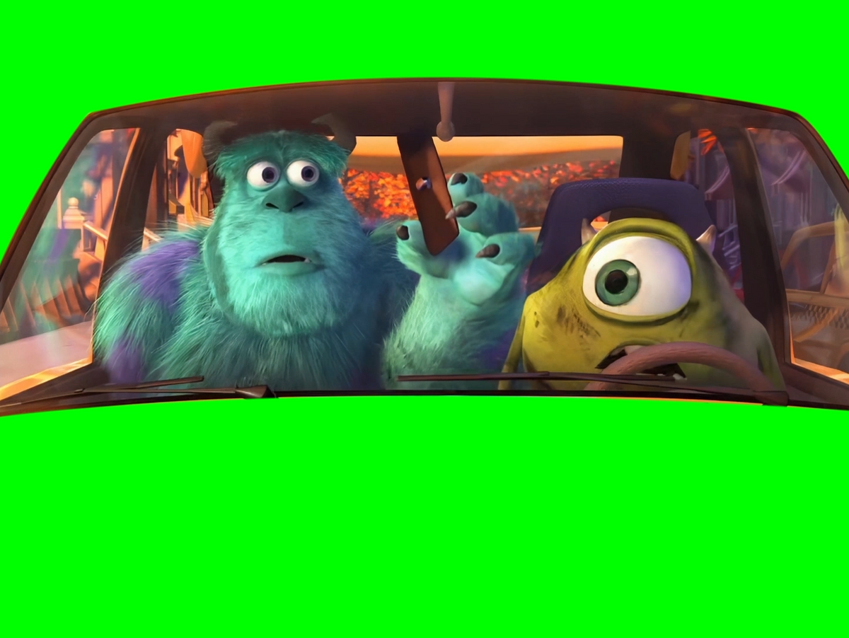 Get Out of the Car Please meme - Mike Wazowski and Sulley Monsters Inc ...