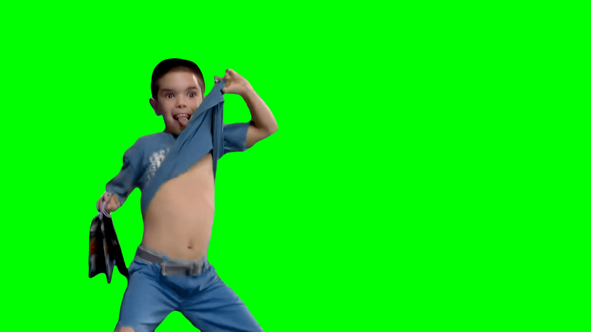Kid Dancing at Baseball Game meme (Green Screen) – CreatorSet