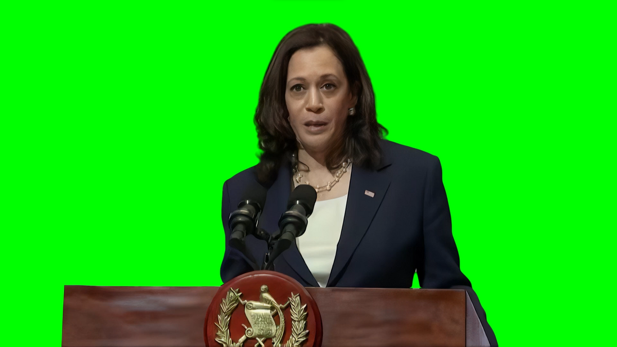 Kamala Harris and Donald Trump "Do not come. I’m gonna come!" meme (Gr ...