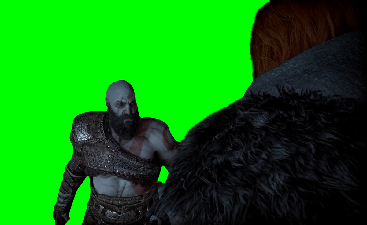 Kratos and Thor staring at each other meme - God of War 5 Ragnarok (Gr ...
