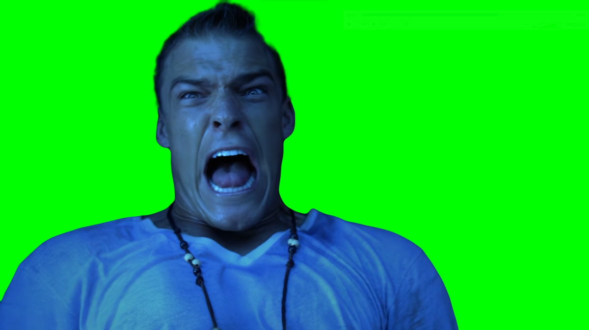 Alan Ritchson Screaming meme - Blue Mountain State (Green Screen ...