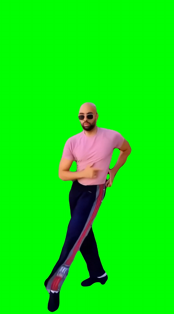 Andrew Tate Lookalike Dancing to an Afrobeat song meme (Green Screen ...