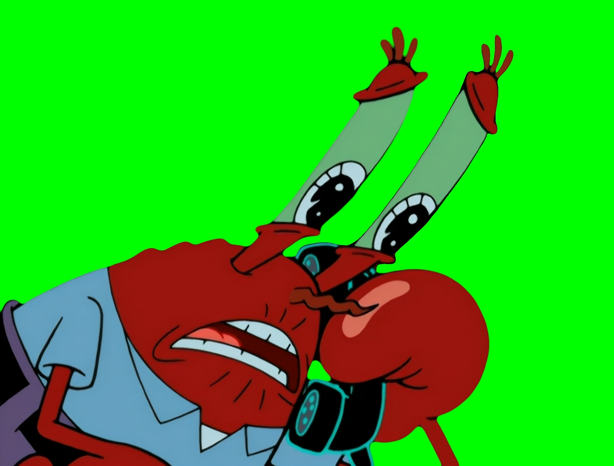 Mr Krabs apologizing to Plankton meme - SpongeBob SquarePants (Green S ...
