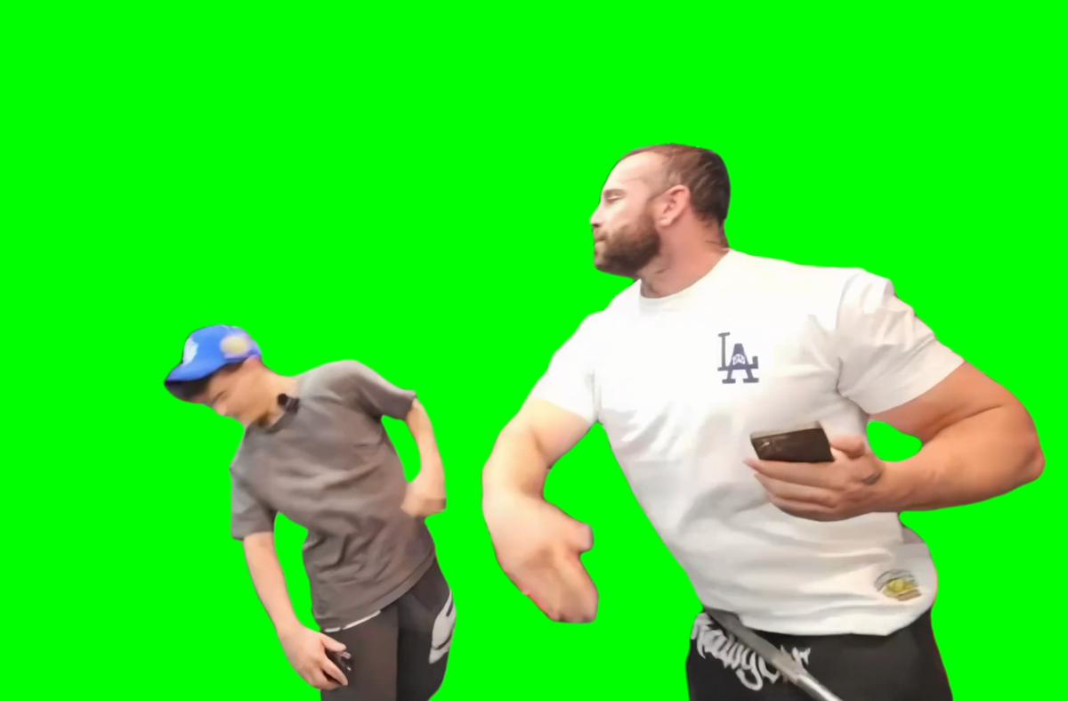 Stable Ronaldo Gets SLAPPED By Bradley Martyn meme (Green Screen ...