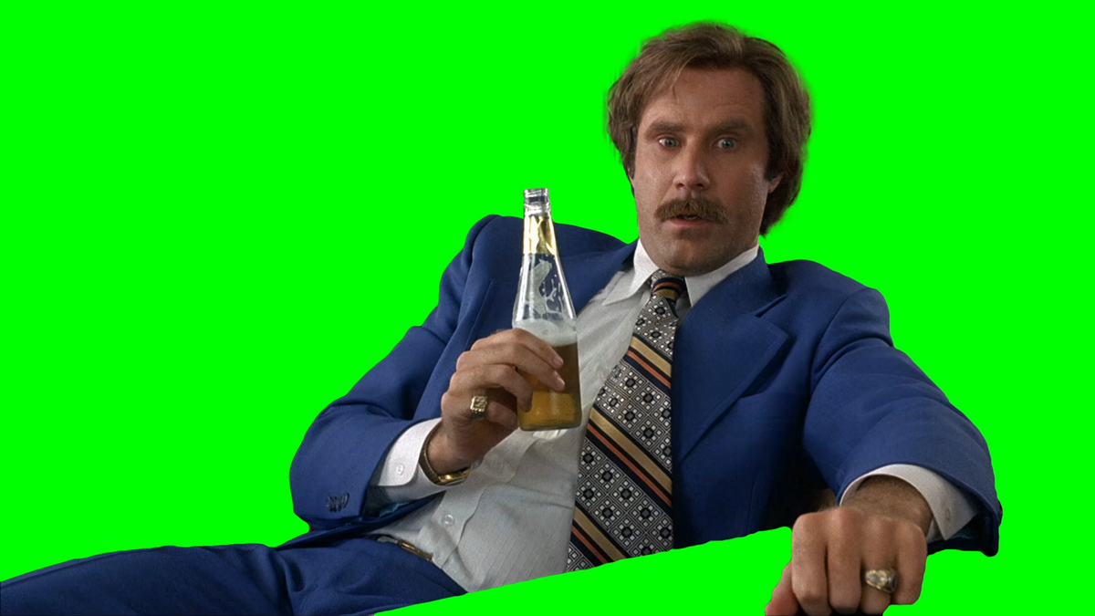 Will Ferrell saying "That Escalated Quickly" meme - Anchorman (Green S ...