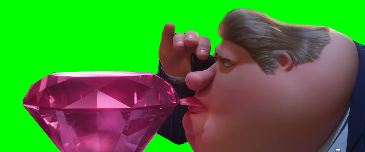 Fat Guy Kissing Pink Diamond meme - Despicable Me 3 (Green Screen ...