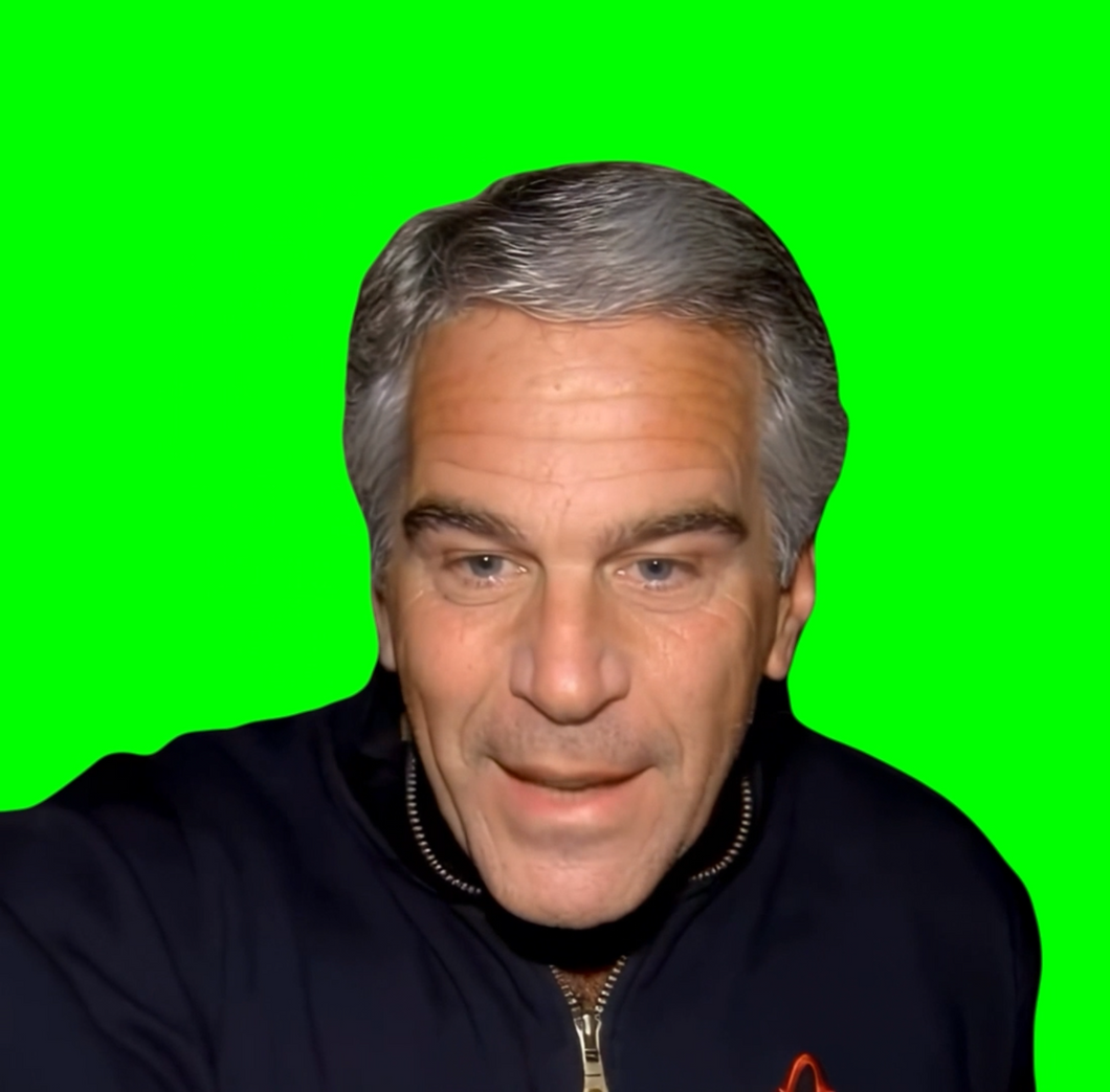 Jeffrey Epstein Rizz meme (Green Screen) – CreatorSet