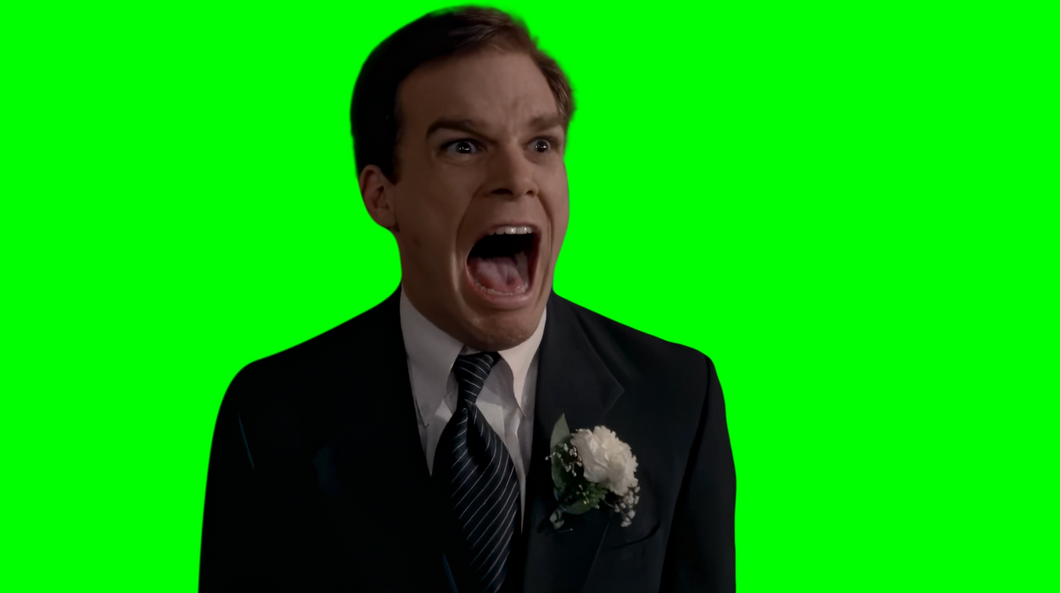 Dexter Morgan Screaming meme - Six Feet Under (Green Screen) – CreatorSet