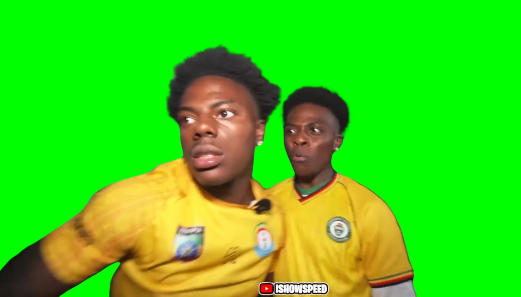 IShowSpeed Crashing Plane meme V2 (Green Screen) – CreatorSet