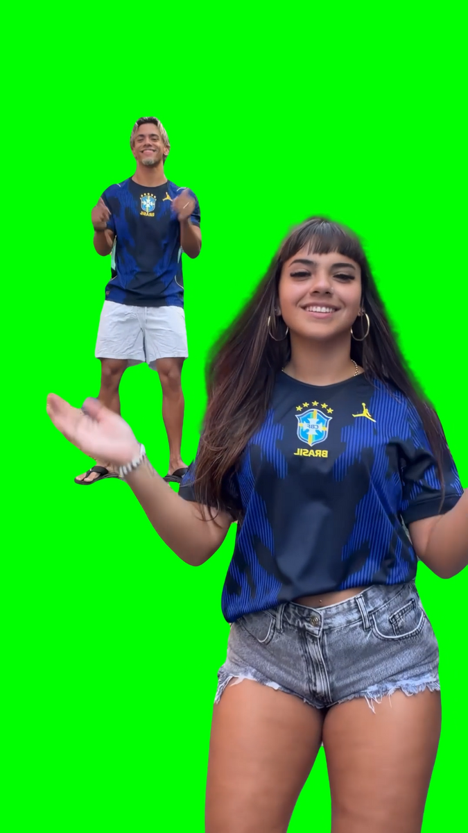 Alencarzao and Arthur Lima Dancing to Raindance Remix meme (Green Scre ...