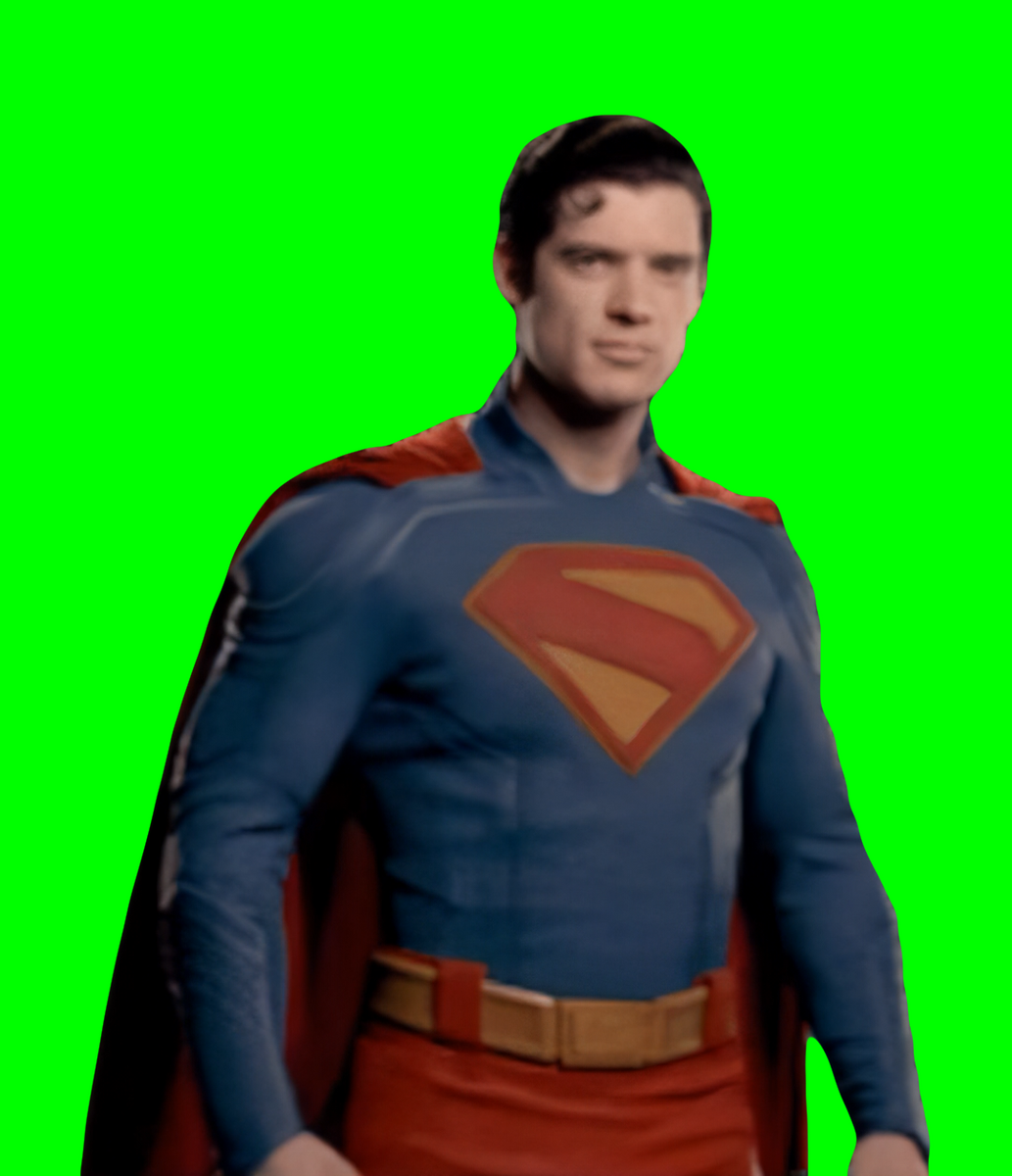 Superman Staring meme - Daren Corenswet (Green Screen) – CreatorSet