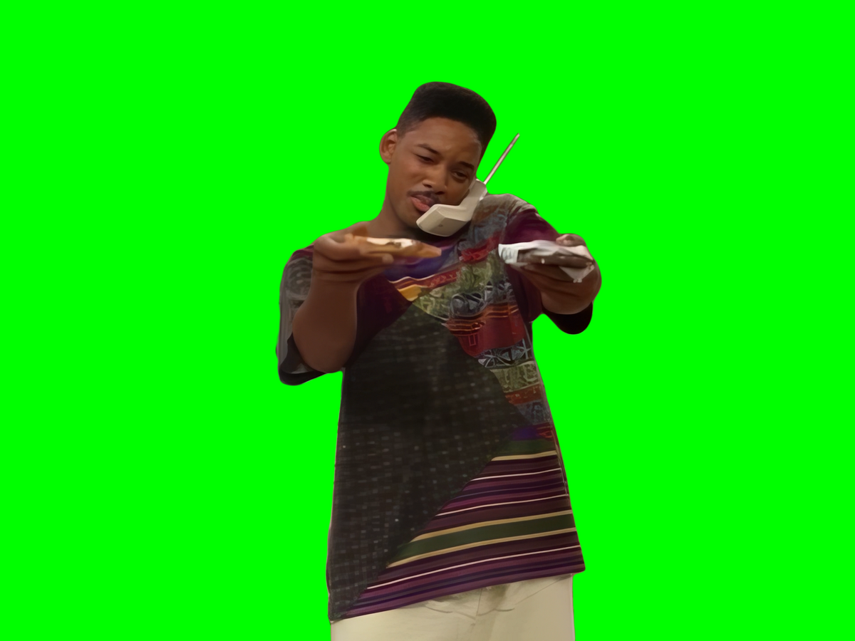 Will Smith Balanced Diet meme - The Fresh Prince of Bel-Air (Green Scr ...